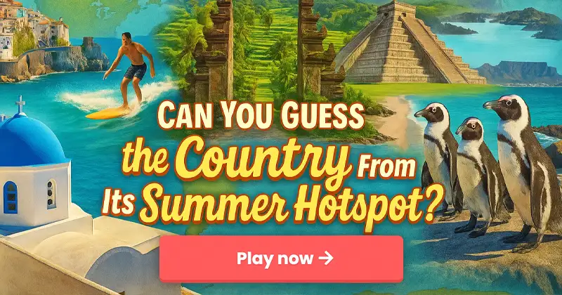Can You Guess the Country from Its Summer Hotspot? Quiz